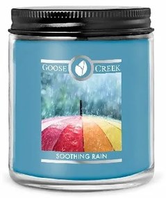 Goose Creek GOOSE CREEK Svíčka s 1-knotem 0,2 KG SOOTHING RAIN, aromatická v dóze s kovovou pokličkou