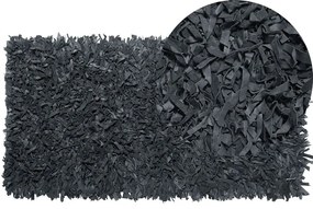 Koberec Shaggy černý 80x150 cm MUT Beliani