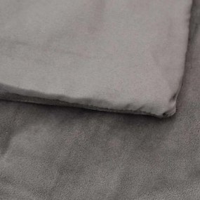 Zátěžová deka s povlečením šedá 140 x 200 cm 10 kg textil 3154887