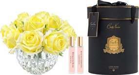 Côte Noire Luxury Round Bouquet kytice 13 parfémovaných růží Yellow