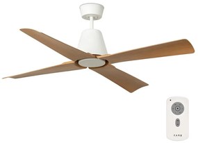 FARO Barcelona FARO 34105 - Stropní ventilátor TYPHOON M hnědá/bílá pr. 130 cm IP44 + DO 34105