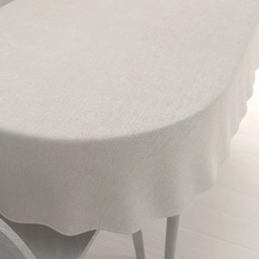 Biante Dekorační oválný ubrus BKW-205 Režný žíhaný 100x140 cm