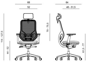 Kancelářská židle ATOMIC černá