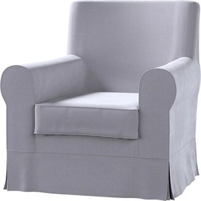 Potah na křeslo IKEA Ektorp Jennylund barva šedá látka lesklé, sametová