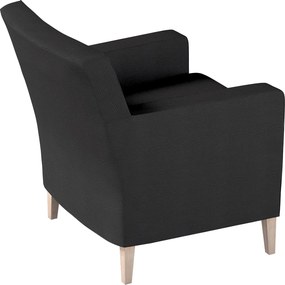 Potah na křeslo IKEA Karlstad barva černá látka pletený vzor