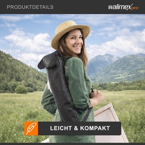 Malířský stojan Walimex pro – 60-180 cm, 140 cm, černá (1021453)