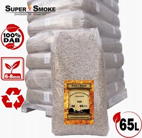 Štěpky na uzení SuperSmoke Dub KL-08 (6-8 mm) Medium 65 litrů