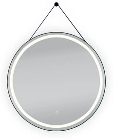 LOTOSAN Aura LED zrcadlo, O 60 cm, černá AQ LN832CI