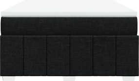 Box spring postel s matrací černá 140 x 190 cm textil 3285472