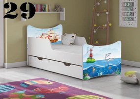 Plastiko Dětská postel se šuplíky Moře - 29 - 160x80