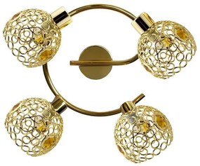 Stropní bodová lampa ARON 4xG9 Candellux Světle hnědá