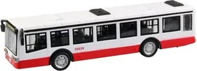 MaDe 10646 Autobus kovový na zpětný chod / 16cm / od 3 let
