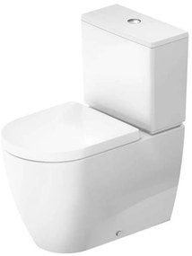 Duravit ME by Starck - WC kombi mísa, vario odpad, Rimless, WonderGliss, bílá 20050900001