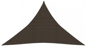 Stínící plachta trojúhelníková HDPE 3 x 3 x 3 m Dekorhome Béžová
