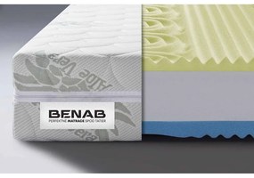 Tvrdá/středně tvrdá pěnová oboustranná/termoregulační matrace 120x200 cm BonLife VISCO – BENAB