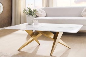 Keramický konferenční stolek Zephyra 130 cm bílý