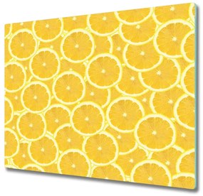 Skleněná krájecí deska Plátky citronu