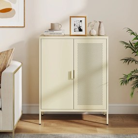 Costway Kovová skříň s nastavitelnou policí, kartotéka s – 80 × 35 × 102 cm