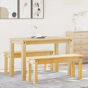 Jídelní set 3 kusů PANAMA Borovicový masiv 3345164