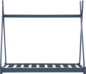 Rám dětské postele šedý masivní borové dřevo 90 x 200 cm 283363