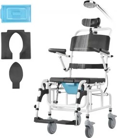 Sprchový invalidní vozík 44,5 cm koupelnový z hliníkové slitiny pro zdravotně