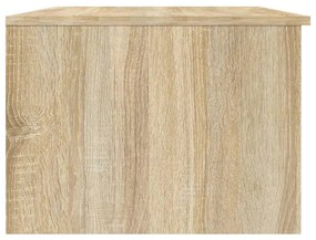 Konferenční stolek bílý dub sonoma 102x50x36cm kompozitní dřevo - Default Title