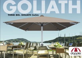 Doppler GOLIATH zahradní slunečník 500 x 500 cm červená