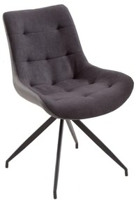 Designové židle Amiyah tmavě šedá-černá