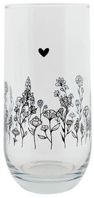 Sklenička na nápoj s květinami Flora And Fauna – 280 ml