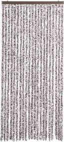 Závěs proti hmyzu hnědý a béžový 90 x 220 cm Chenille 284277