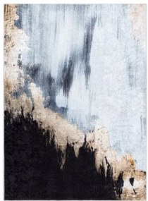 Dywany Łuszczów Kusový koberec Miro 51573.802 Abstraction blue / gold ROZMĚR: 80x150