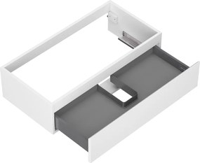 Mexen Orio, koupelnová skříňka 90 cm, 1 zásuvka, bílá matná, 91A10-09023-1-BF01