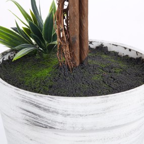 HOMCOM Umělá rostlina levandule sada 2 umělých rostlin, pokojová rostlina 60 cm v květináči, umělý strom s umělým mechem pro interiér, exteriér | Aos…