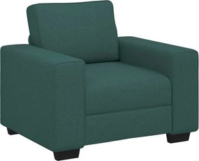 3dílná sedací souprava s poduškami tmavě zelená textil 3324654