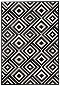 Hans Home | Kusový koberec Capri 102553, bíločerný - 200x290