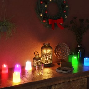 vidaXL Bezplamenné elektrické čajové svíčky LED 12 ks teplé bílé [335806] Barva: colourful