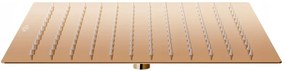 Mexen CUBE, podomítkové rameno 40cm + sprchová hlavice 30x30cm, růžovo-zlatá, 79112-60+79130-60