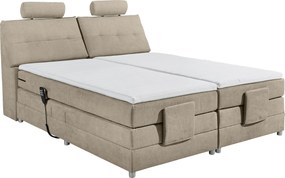 XXXLutz POSTEL BOXSPRING, 180/200 cm, pískové barvy MID.YOU - Manželské postele - 002220021904