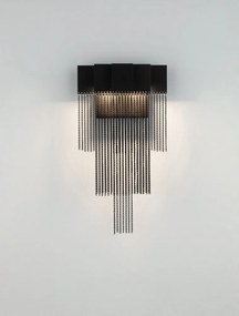 Matně černé ocelové LED stmívatelné nástěnné svítidlo Revια – Nova Luce