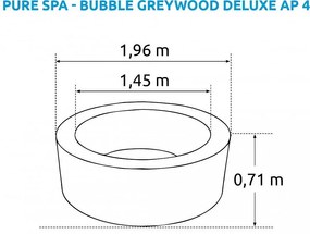 Nafukovací vířivka Marimex Pure Spa - Bubble Greywood Deluxe AP 4  [6382095]