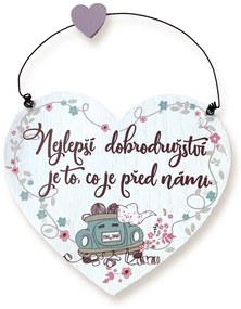 Domov&Mazlíci Dřevěná cedulka Nejlepší dobrodružství