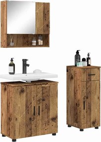 Sada koupelnového nábytku 3 ks Staré dřevo 61 x 35 x 64 cm 3392961