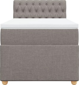 Box spring postel s matrací taupe 90x190 cm textil 3288846