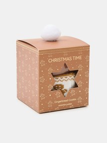 Sinsay - Vánoční vonná svíčka s návlekem se zázvorkovými panáčky Gingerbread Cookies - béžová