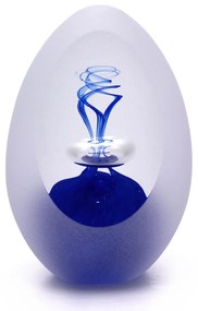 Broušené těžítko - dekor 03, Modrá, 13 cm | České sklo od Artcristal Bohemia