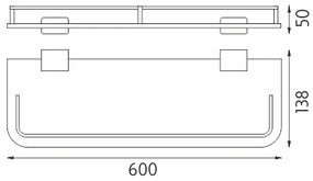 Nimco Police s ohrádkou, 60 cm KI 14091AX-60-26
