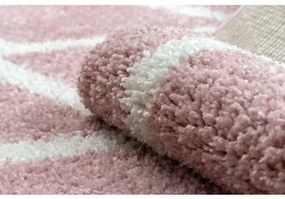 Dywany Luszczow Kusový koberec TROIK A0010, růžová bílá Rozměr koberce: 240 x 330 cm