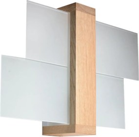 Sollux Lighting Nástěnné svítidlo FENIKS 1 přírodní dřevo