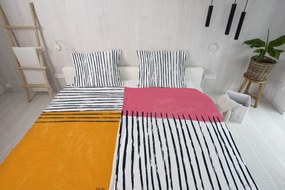 Oboustranné povlečení black stripes in colours 140x200/90x70