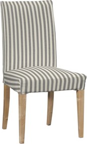 Potah na židli IKEA  Henriksdal, krátký barva šedá látka vzorované